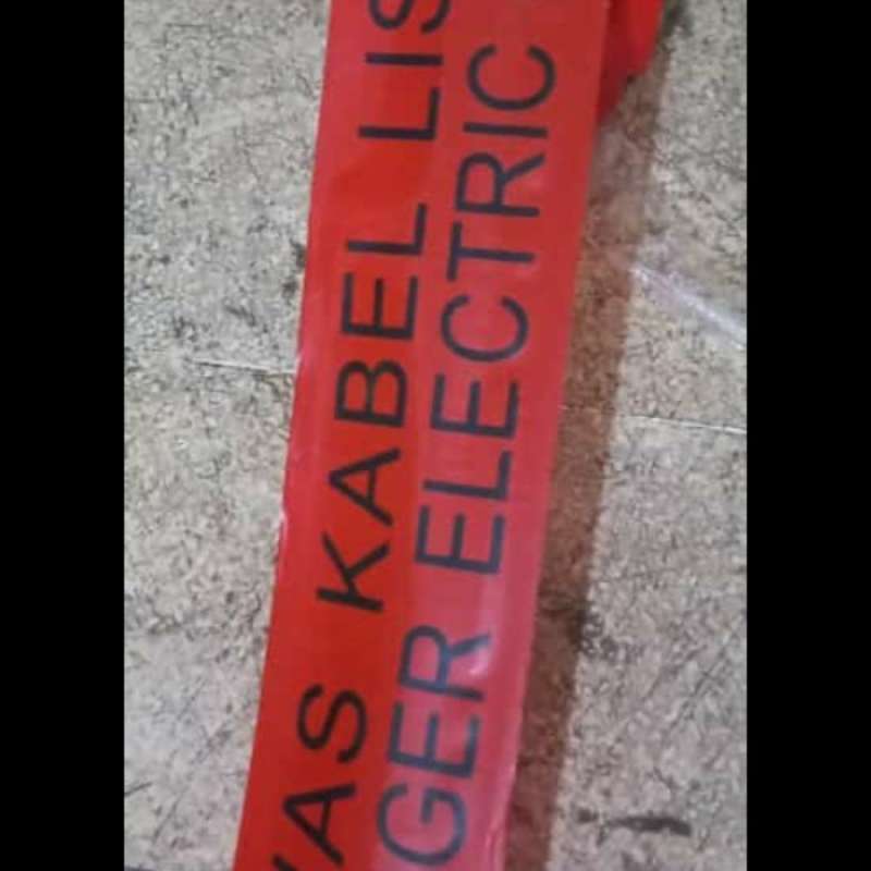 Jual Warning Tape Awas Kabel Listrik Danger Electric Cable. Di Seller ...