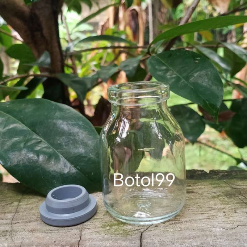 Jual Botol Asi Kaca 50 Ml Tutup Karet Slikon Di Seller Nawangshop ...