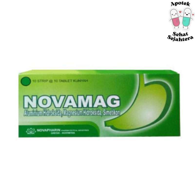 Jual Obat Mengurangi Asam Lambung, Maag Novamag Strip 10 Tablet Di ...