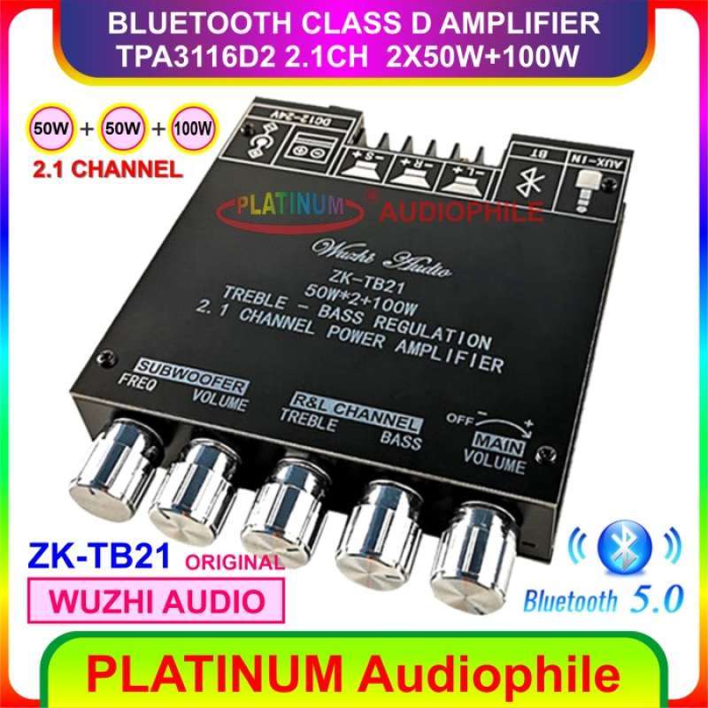Promo TPA3116 Bluetooth Amplifier Class D 2.1CH 2x50W+100W ZK-TB21 ...