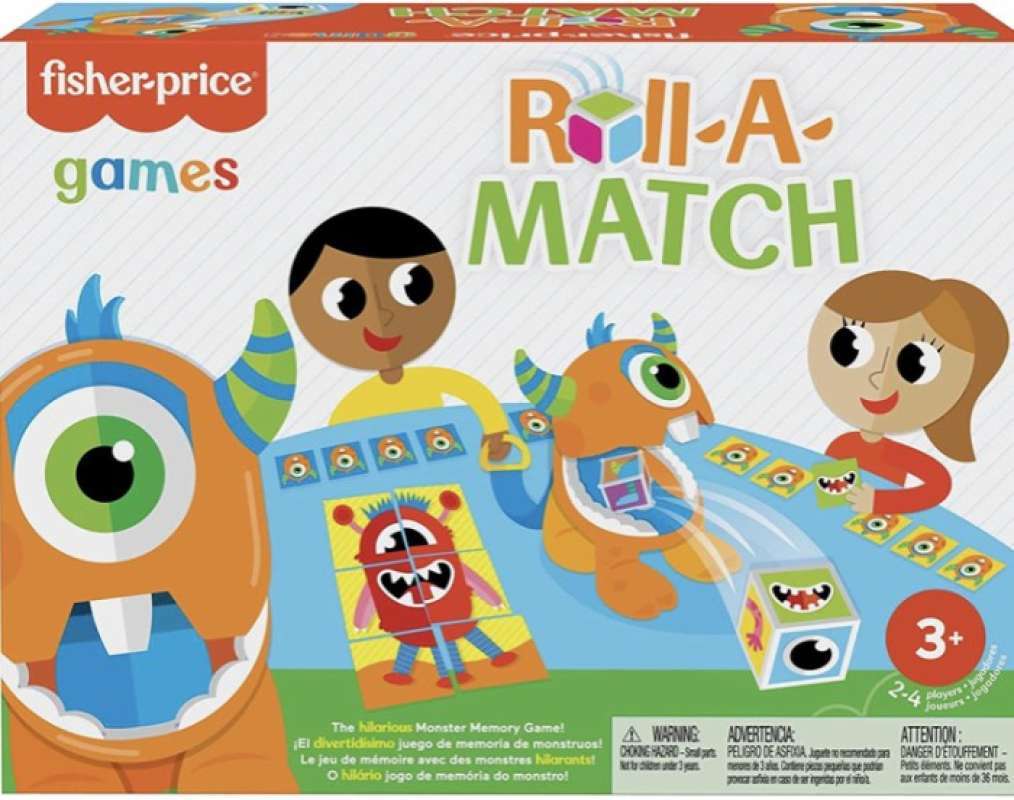 Promo Fisher Price Roll-A-Match Pre-School Matching Card Game Diskon 23 ...