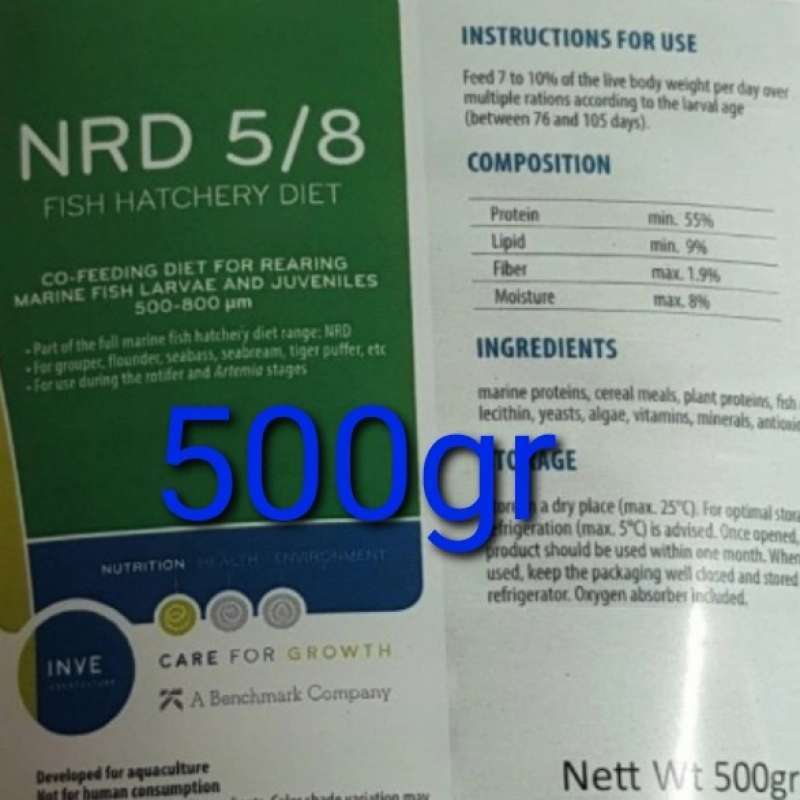 Promo PELET NRD 5/8 500 - 800 Mikron Pakan Burayak Cupang dan Guppy ...