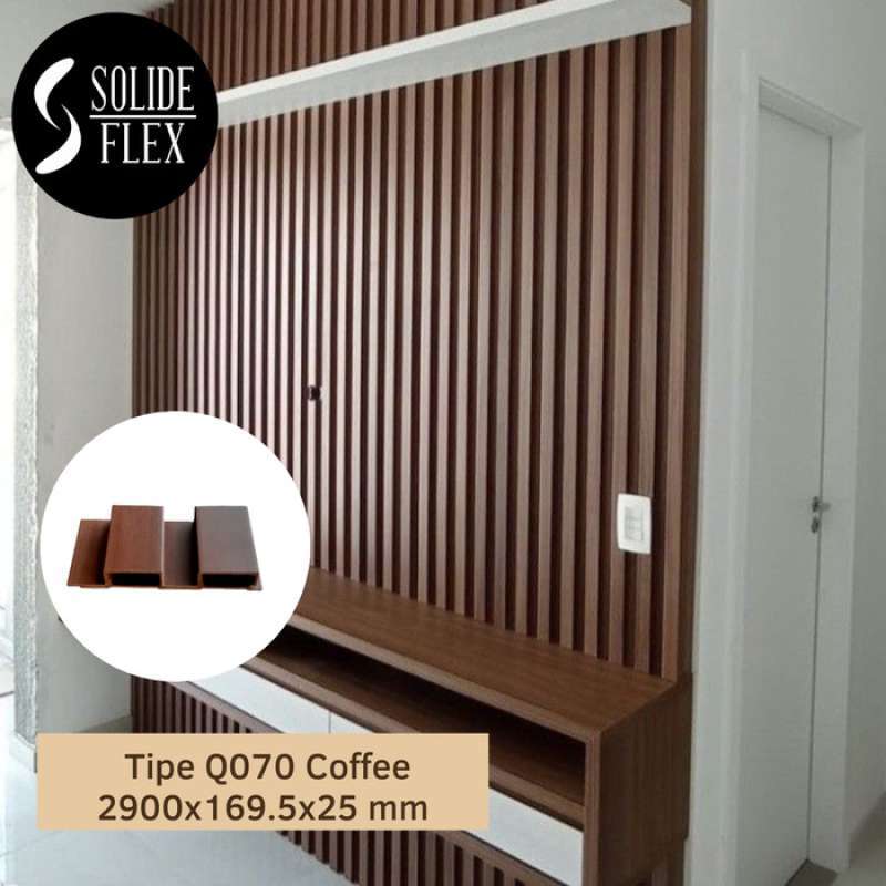 Promo Wallboard Wall Panel Dinding Kayu Coffee Tipe Q070 - Multicolor ...