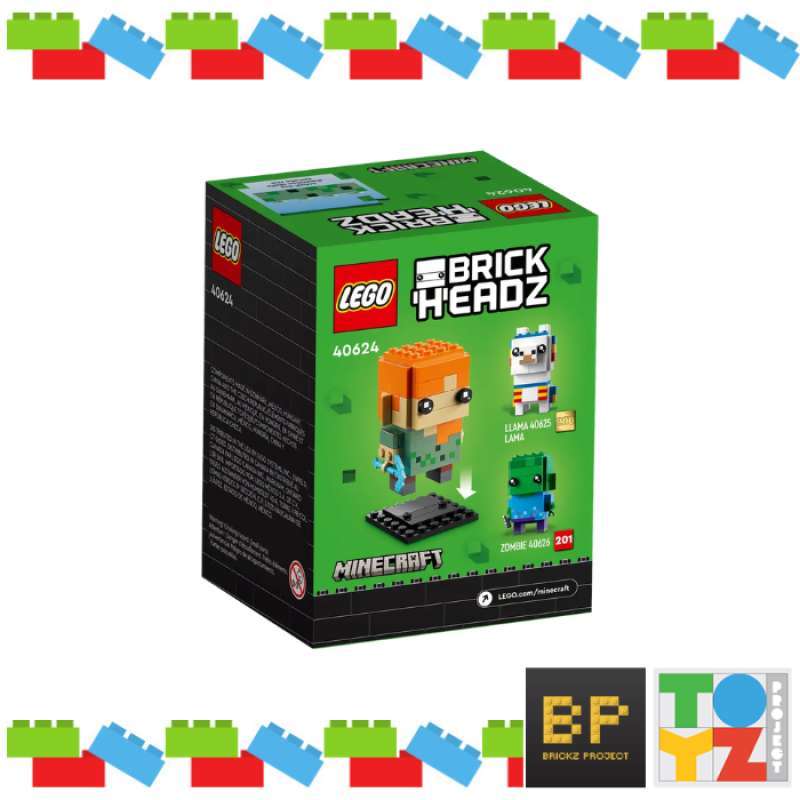 Jual Lego 40624 Brick Headz Minecraft - Alex Di Seller Toyz Project ...