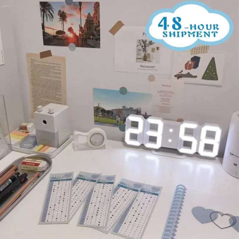 Promo Jam Led Digital 3D Dekorasi Dinding Meja LED Digital Clock ... Promo Jam Led Digital 3D Dekorasi Dinding Meja LED Digital Clock ...