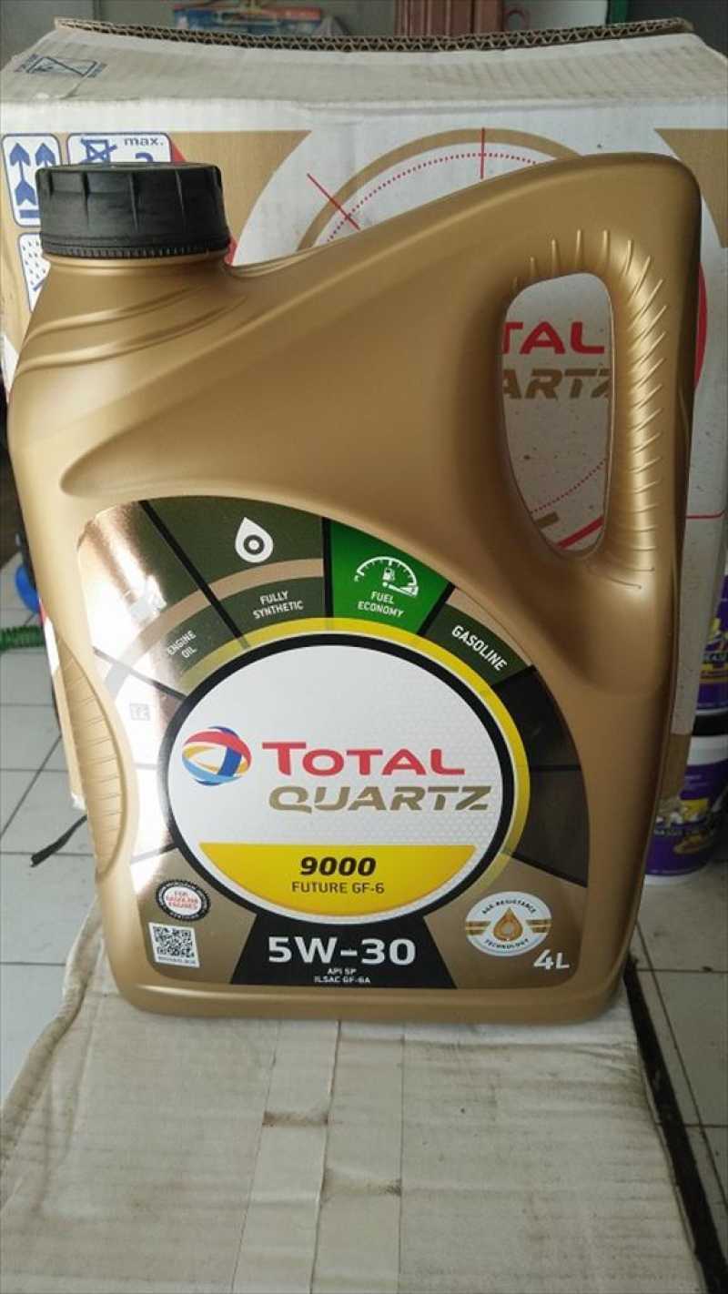 Jual Oli Mesin Mobil Total Quartz 9000 Future GF-6 5W-30 API SP 4 Liter ...