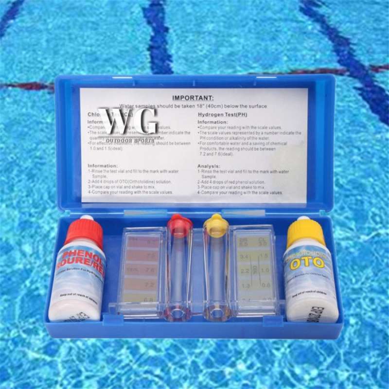 Promo 1 Set PH Chlorine Water Quality Test Kit Hydrotool Testing Kit ...