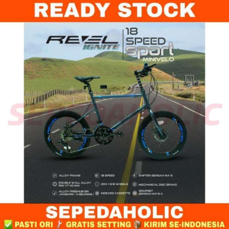Promo Sepeda Mini Velo Minivelo Trex Revel Ignite 18 Speed Original Sni ...