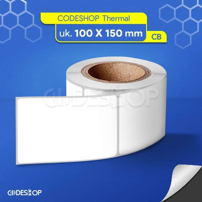 Jual Stiker Label Resi Printer Industrial Thermal 100x150 mm Core Besar ...