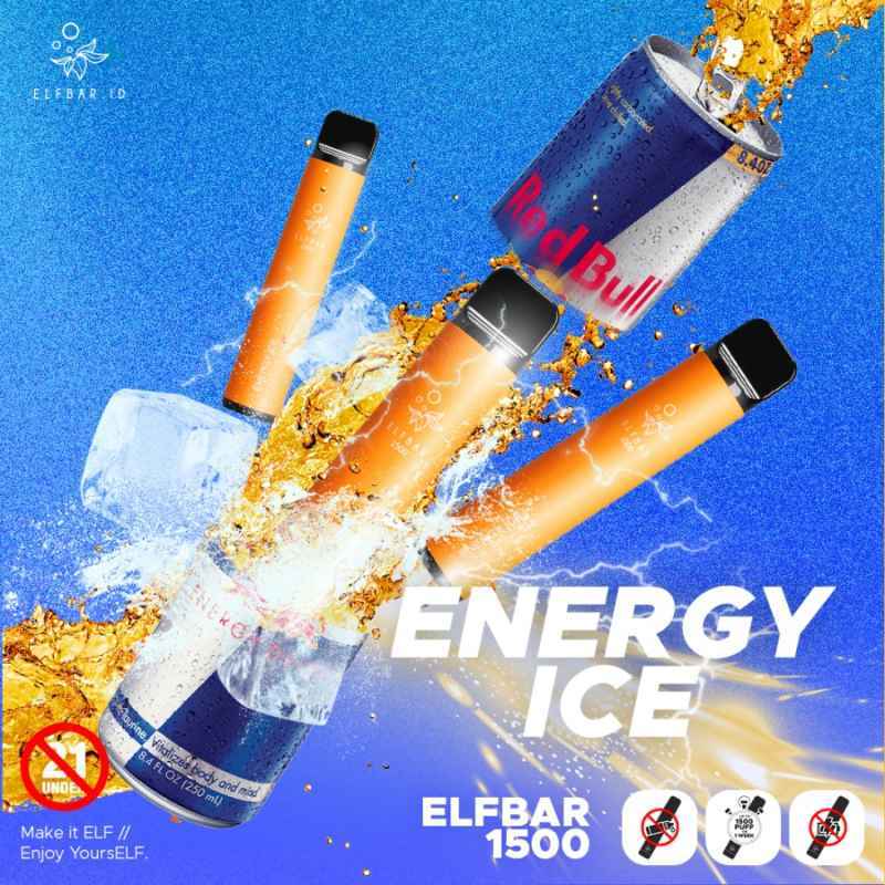 Jual Elfbar 1500 Puffs Energy Ice/ Elf Bar 1500 Disposable Pod Red Bull Kratindaeng Di Seller ...