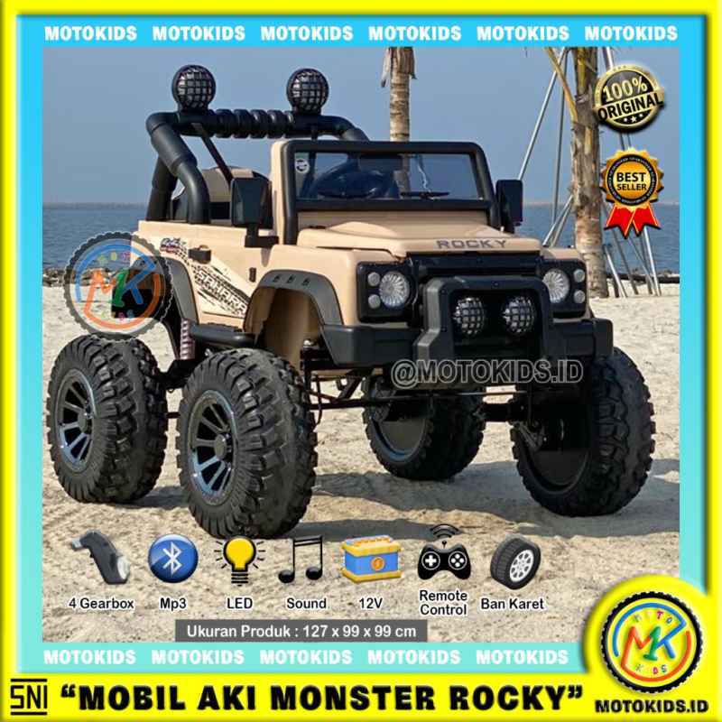 Jual Mobil Aki Anak Jeep Rocky Monster HIMALAYA SAHARA HULK Jeep ...