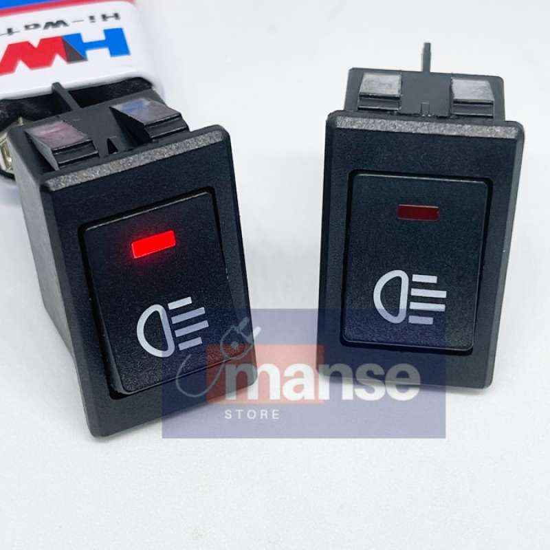 Jual Saklar Switch Fog Lamp Mobil 4 Pin 12v 35a Led Universal - Merah ...