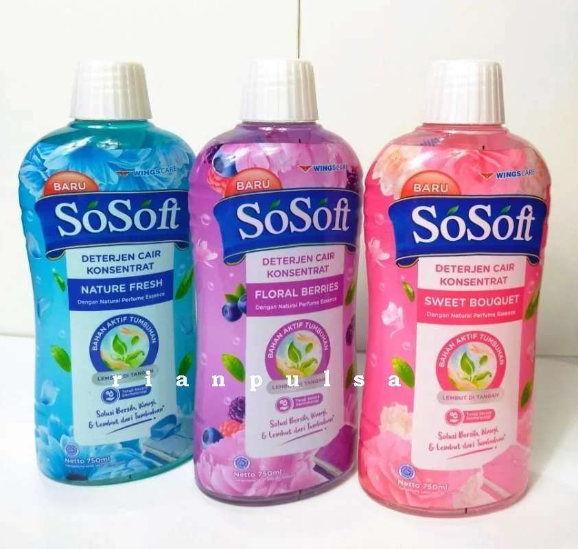 Promo Sosoft Deterjen Cair Botol 700ml Cairan Pencuci Baju Pakaian ...