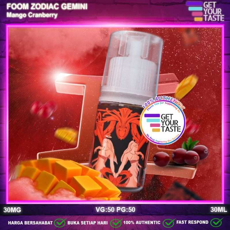 Jual Liquid Foom Zodiac Series Gemini Mango Cranberry Salt Nic 30ml By ...