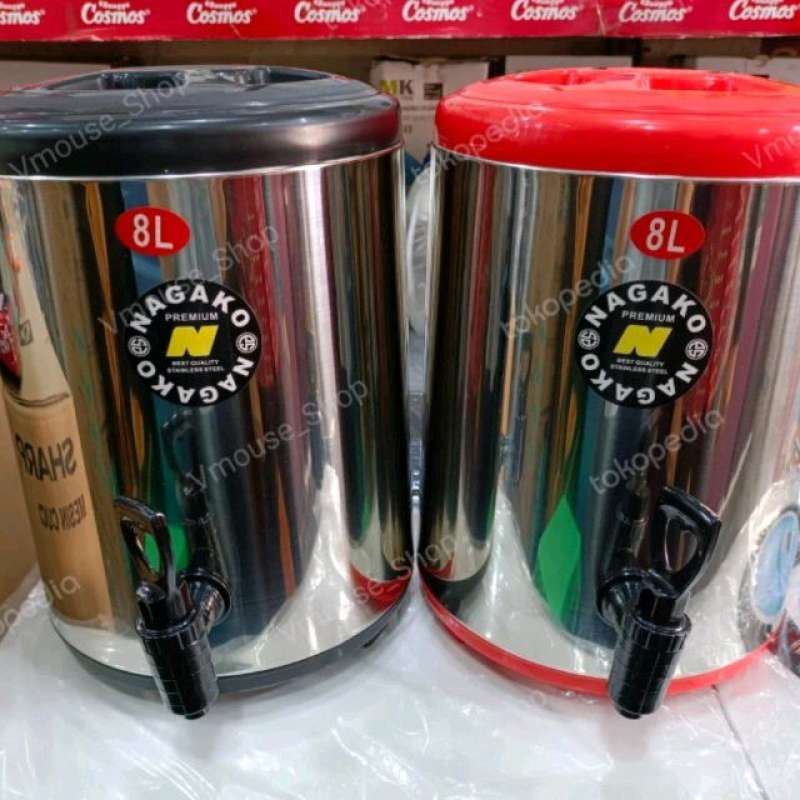 Jual WATER JUG NAGAKO 8 LITER - MILK TEA BUCKET NAGAKO 8 LITER - TERMOS ...