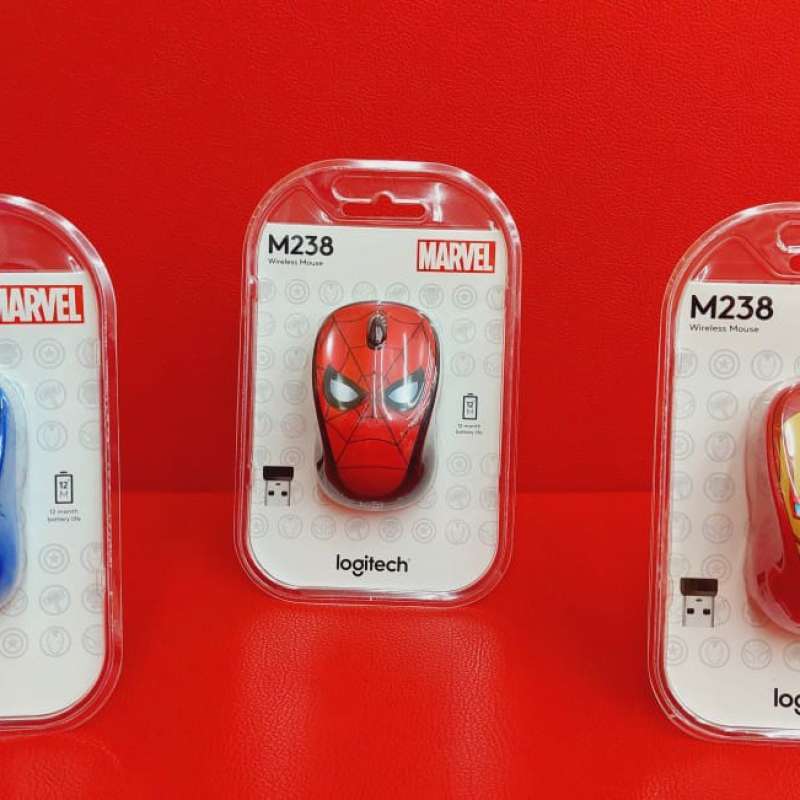 Jual Mouse Logitec M238 Mouse Karakter Marvel Wireless Original ...