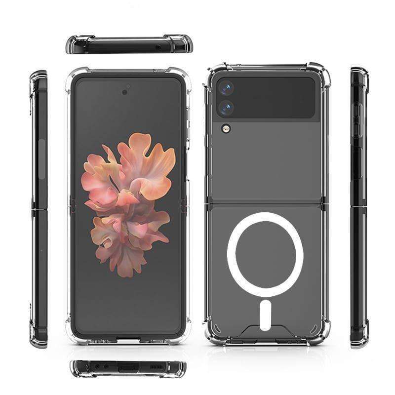Jual Slim Case MagSafe Anti Crack Samsung Galaxy Z Fold Z Flip 3 4 6 5g Transparant Magnet Case ...