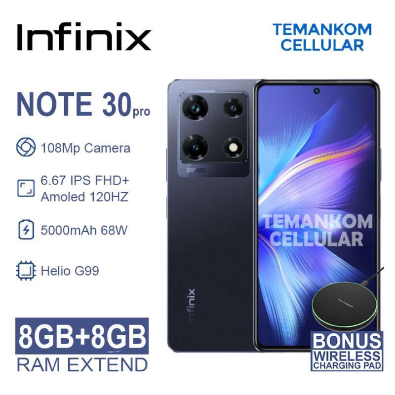 Jual Infinix Note 30 pro NFC 16GB RAM 8+8 Extend 8/256 Wireless ...