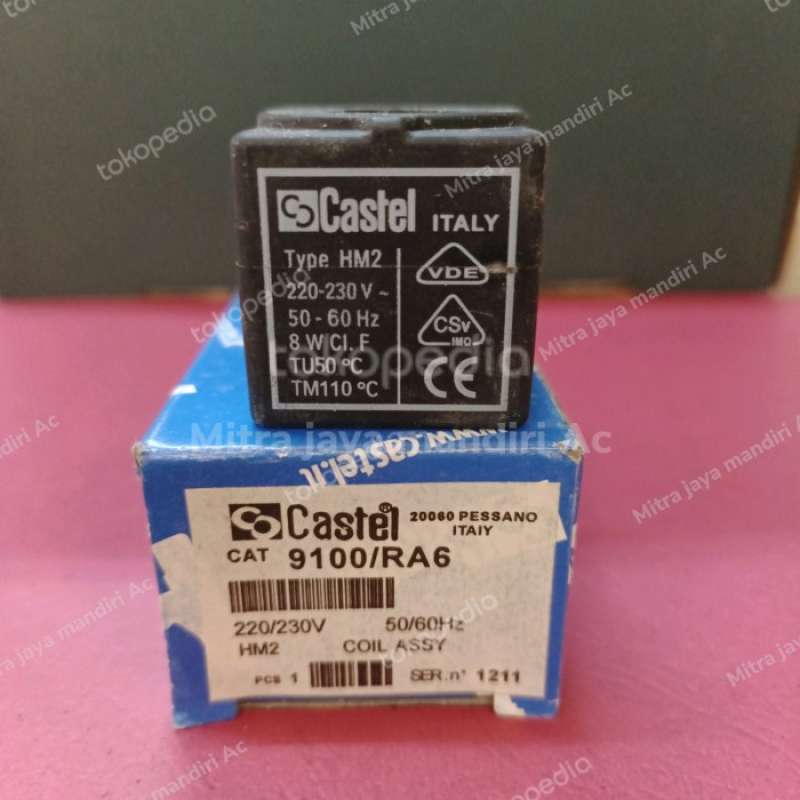 Promo Solenoid Coil HM2 Castel 220-230v/ 50-60Hz CAT:9300/RA6 Diskon 23 ...