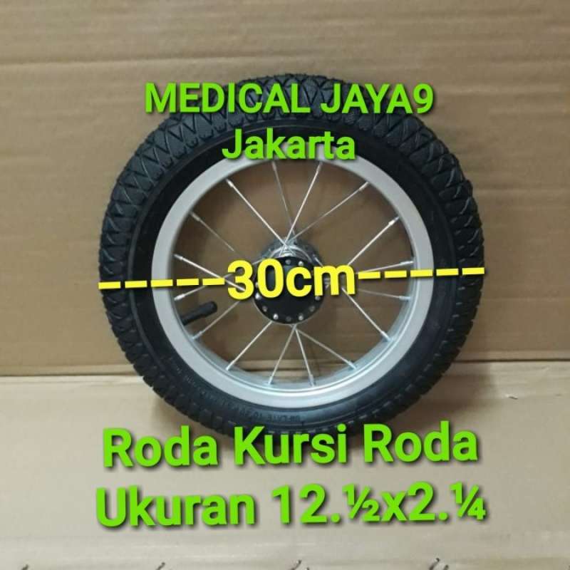 Promo Roda belakang Ukuran 12 ban + Velg Sparepart Kursi Roda Traveling ...