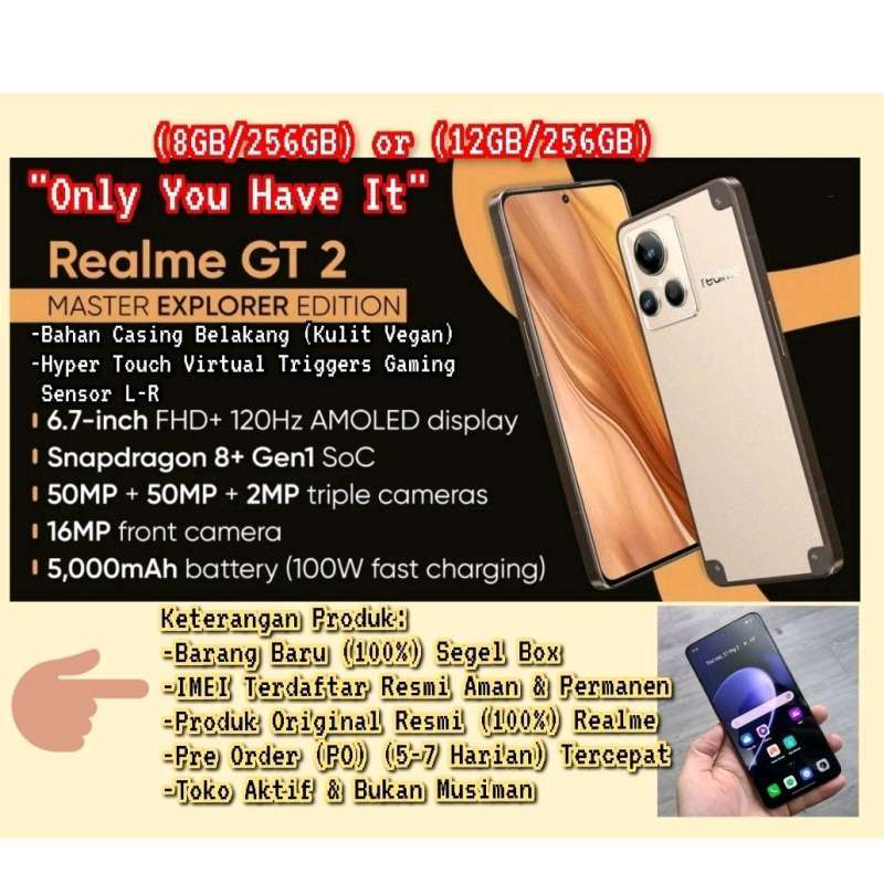 Jual Realme Gt5 Explorer Master Spesifikasi Original, Murah & Diskon Harga Juni 2024 | Blibli