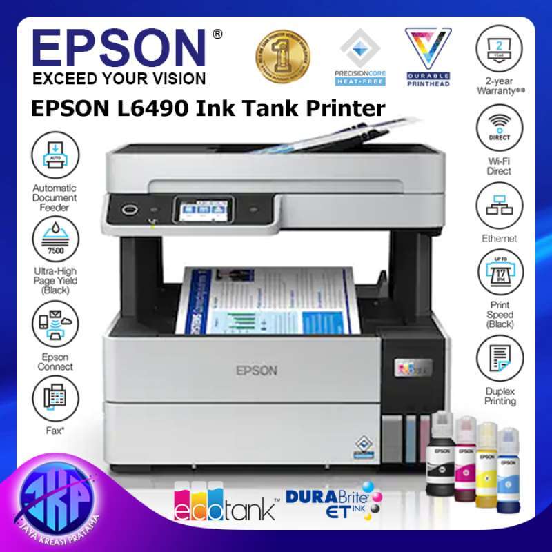 Jual Epson L6490 Wifi Duplex All In One Ink Tank Printer With Adf Di ...