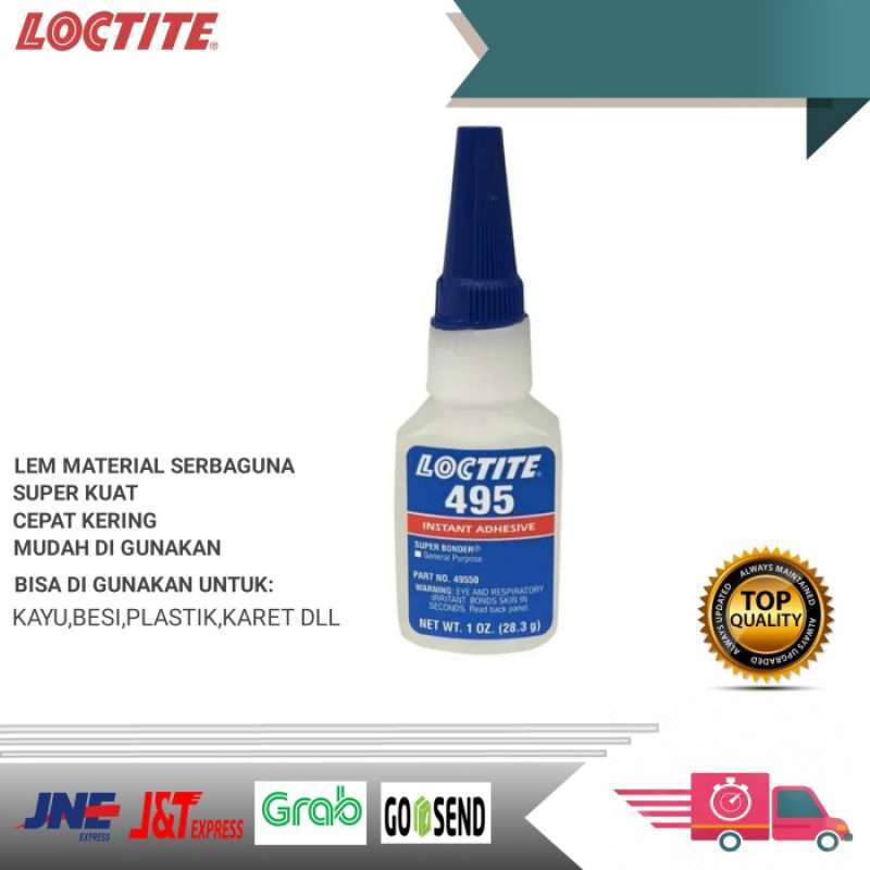 Promo Loctite 495 20Gram Lem Besi Dan Plastik Serbaguna Loctite 495 ...