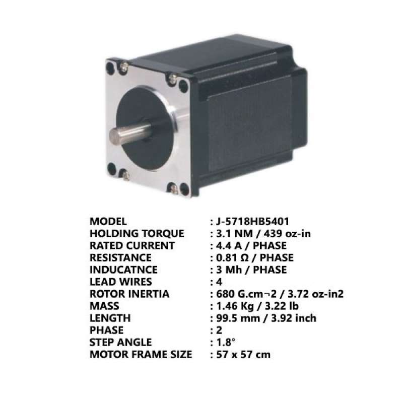 Promo Stepper Motor Nema 23 torsi 3.1NM for CNC Diskon 16% di Seller MISIMI STORE - Kapuk Muara ...