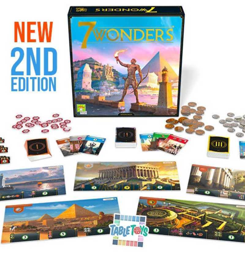 Promo 7 Wonders (Second Edition) Boardgame | Board Game Diskon 23% di ...
