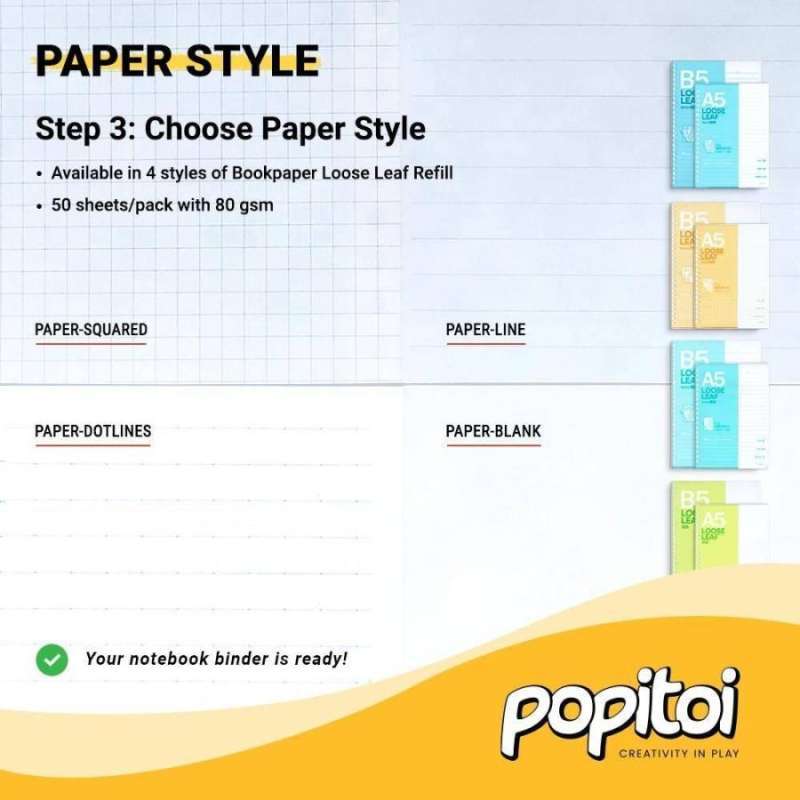 Promo Binder-build Your Own Note Book File Loose Leaf A5 B5 Cover Polos ...