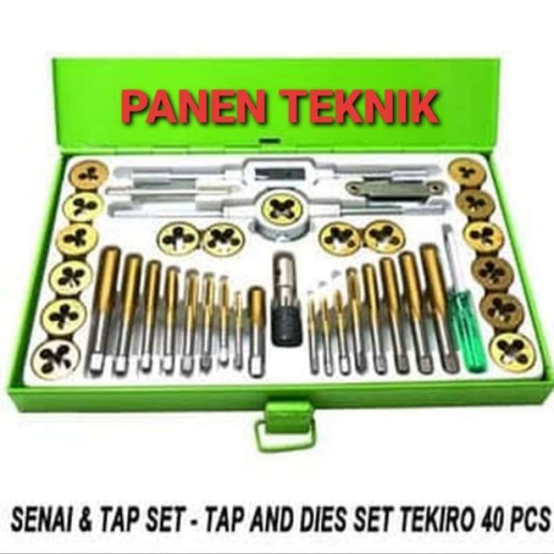 Promo TAP DAN SENAI SET TEKIRO 40 PCS HAND TAP AND DIES SET Diskon 27% ...
