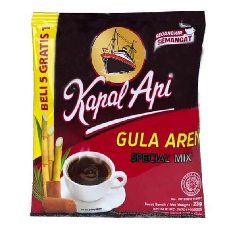 Jual Kopi Kapal Api Special Mix Gula Aren Sachet 23 gram di Seller ...