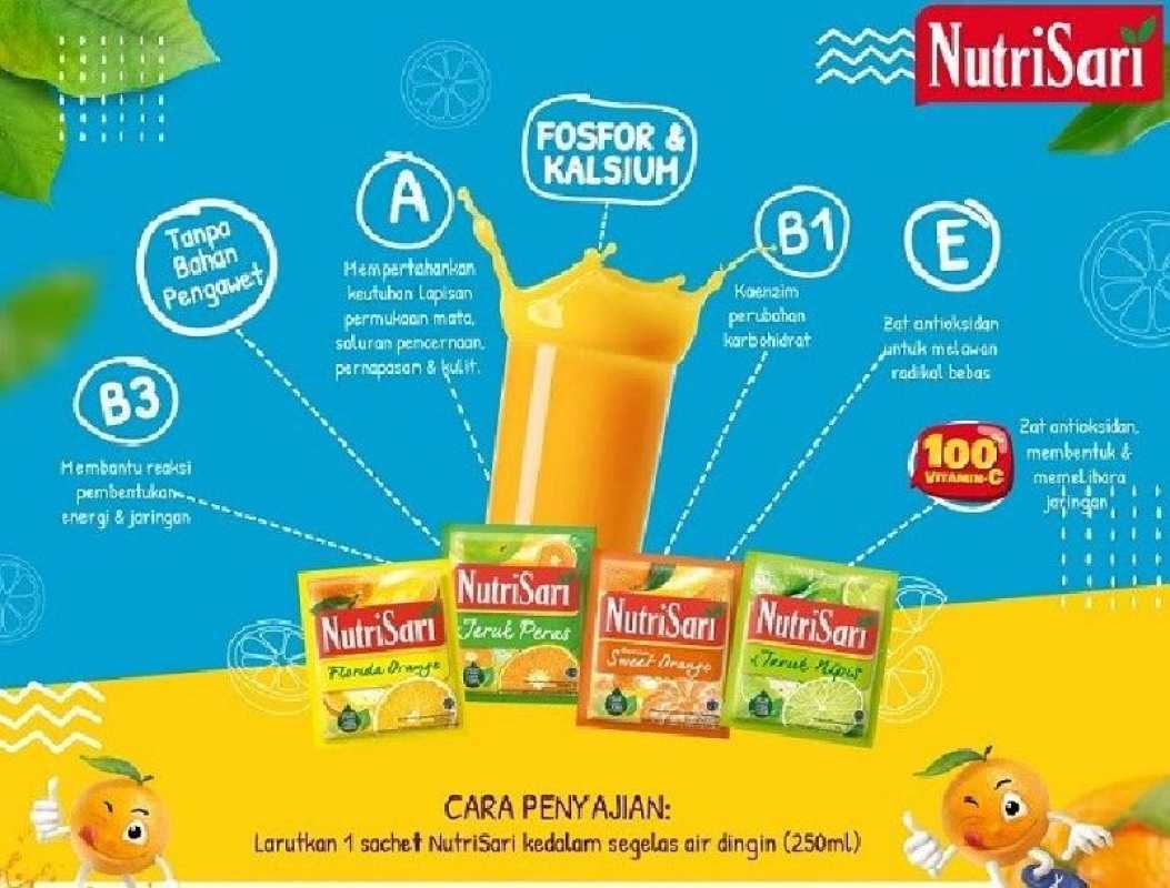 Jual Nutrisari Jeruk Sachet 11 gram - Brazilian Sweet di Seller Rumah ...
