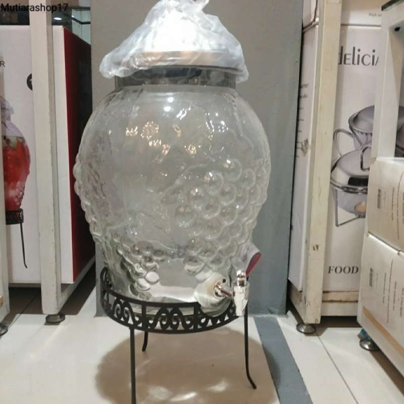 Promo dispenser minuman kaca 10 ltr model anggur , PROMO MURAH Diskon ...