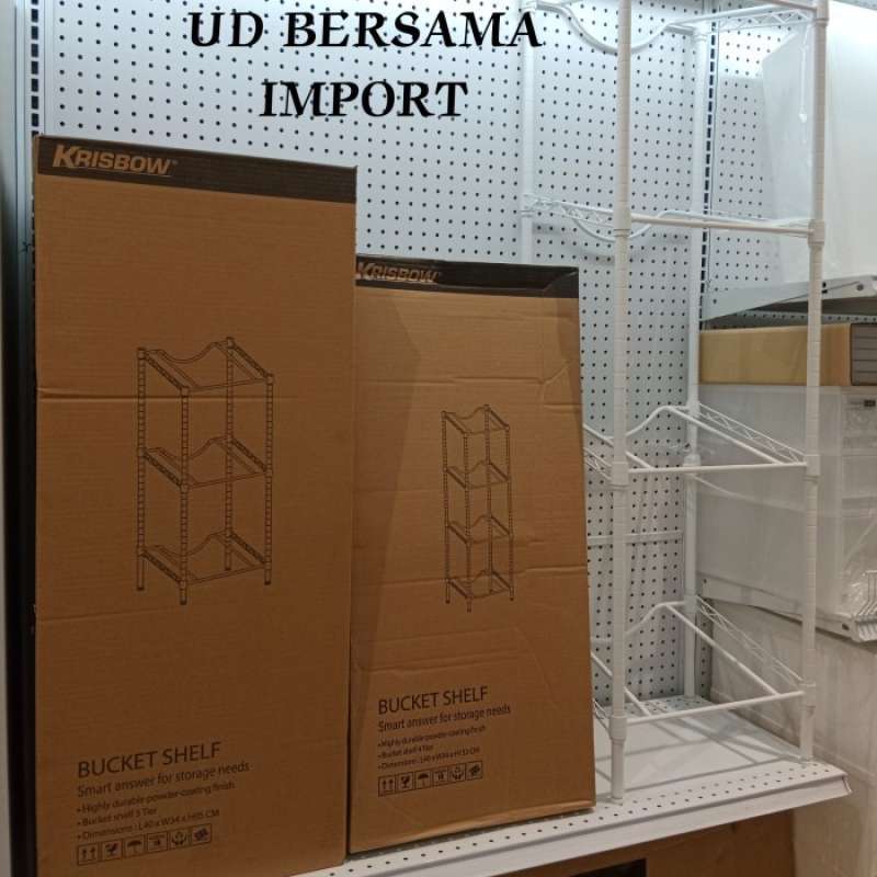 Promo Krisbow Rak Galon 4 Tingkat Tempat Galon Bucket Shelf 4 Tier ...