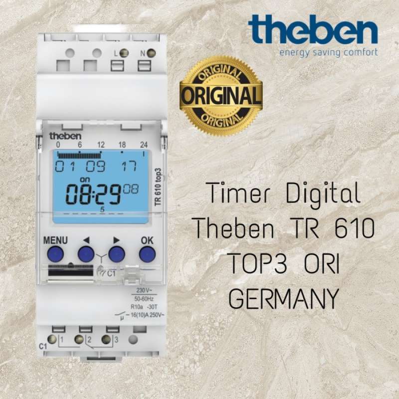 Jual Timer Theben Tr610 Digital Timer Switch Tr 610 Top 2 Top 3 Di ...