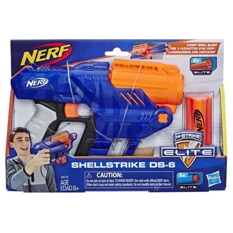 Jual NERF N-STRIKE ELITE SHELLSTRIKE DS-6 ORIGINAL HASBRO NERF GUN DS 6 ...