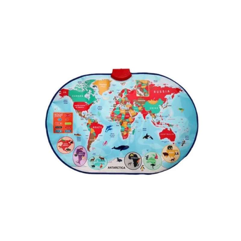 Promo Smart Play Talking World Map Peta Interaktif Diskon 23% Di Seller ...