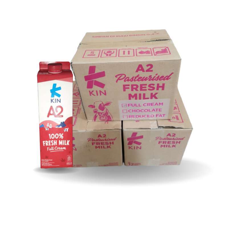 Jual Susu Kin Fresh Milk Pasteurised Full Cream 950 ML (1 Dus Isi 12) - 05 di Seller Sahabat ...