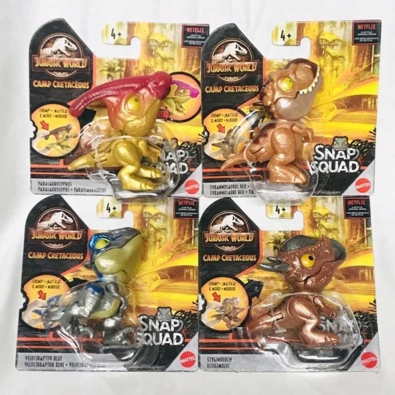 Promo Jurassic World Snap Squad Wave 7 Fullset 4 Pcs Diskon 23% Di ...