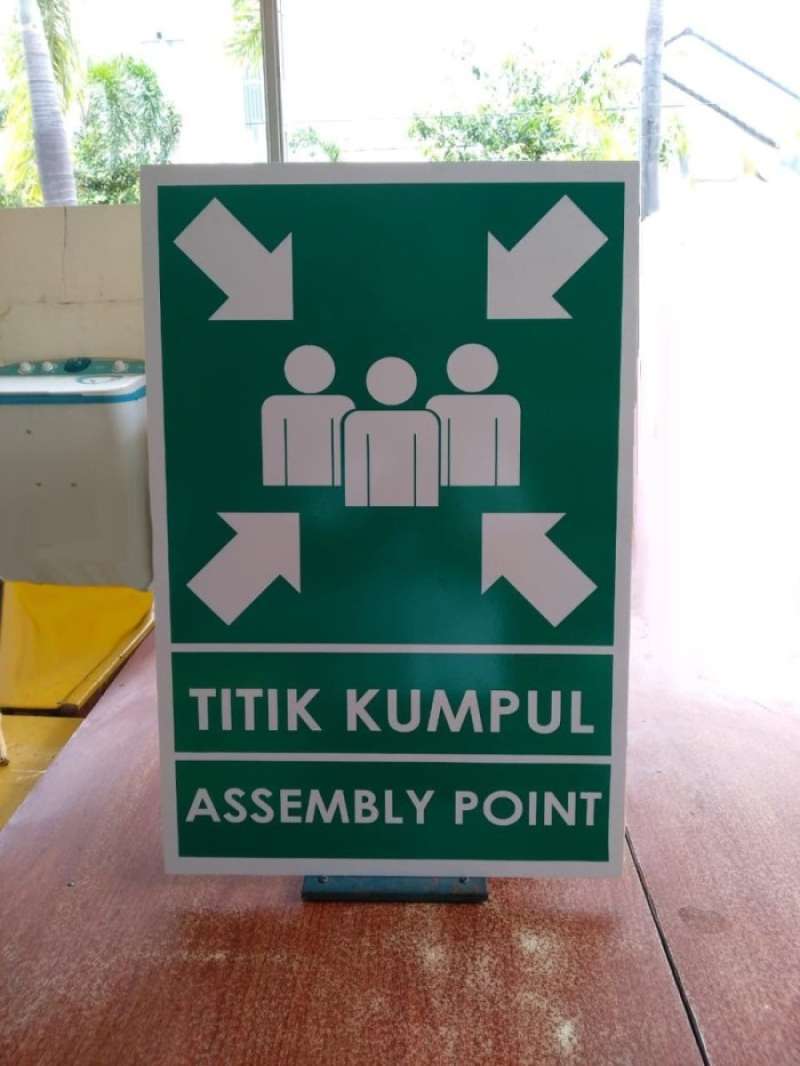 Jual SAFETY SIGN RAMBU K3 TITIK KUMPUL 40 X 60 TEBAL 1 MM di Seller ...