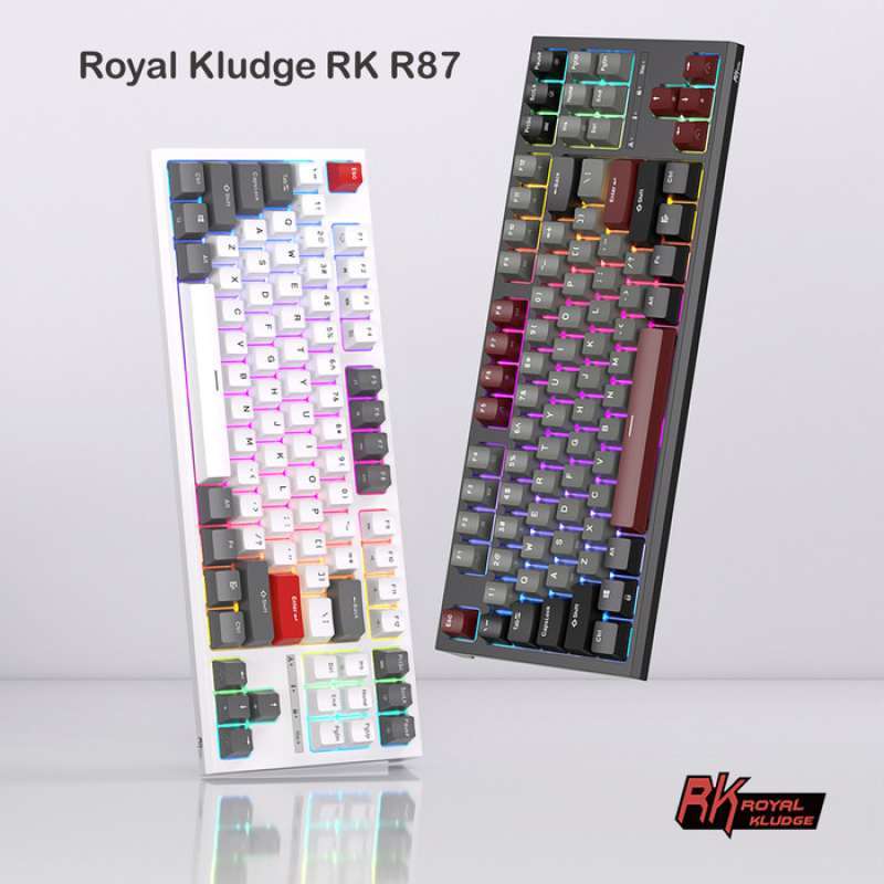 Promo royal kludge rk r87 rk87 rgb tkl mechanical keyboard hot ...