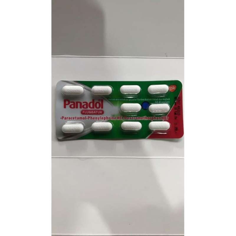 Jual Panadol Hijau Cold Flu 1 Strip / 10 Tablet / Obat Pilek Flu Batuk ...