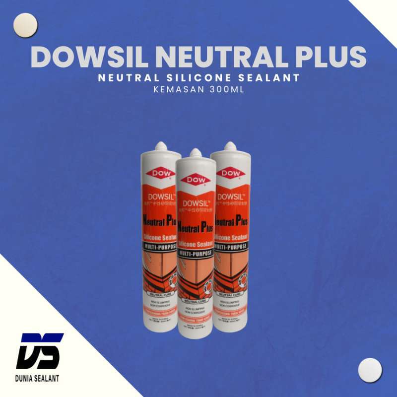 Jual Lem Silicone Sealant Dowsil Neutral Plus Jenis Acetic Asam - Clear Di Seller Dunia Sealant ...