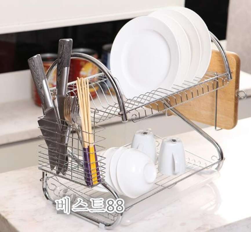 Jual Rak Stainless Piring Dan Gelas Ukuran Besar 43x25x39cm Di Seller ...