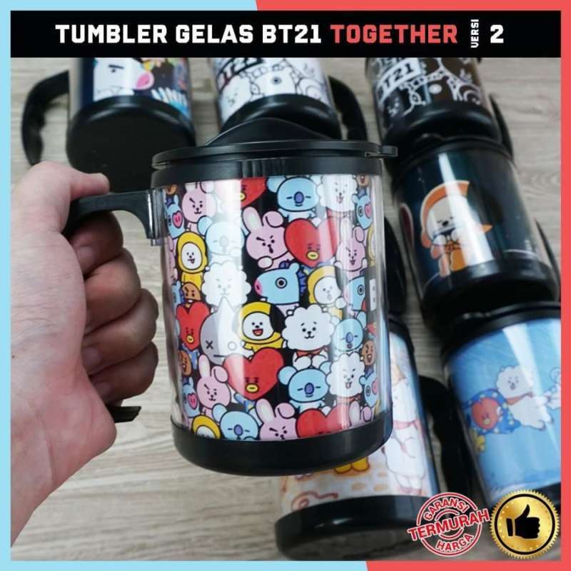 Promo Tumbler Gelas Bt21 Together (versi 2) / Merchandise Kpop / Bts ...