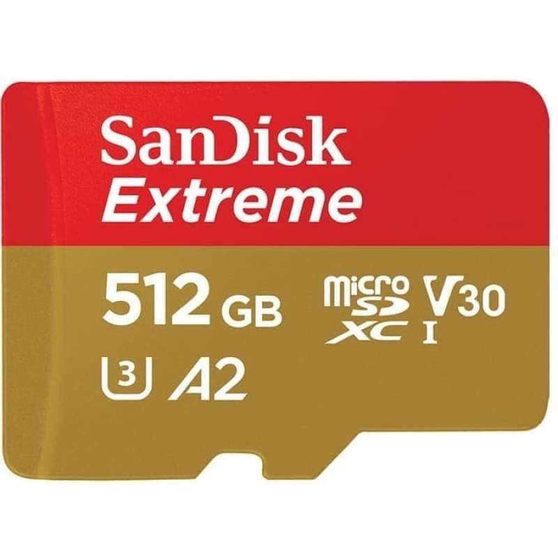 Promo Sandisk Extreme Micro Sdxc 4k Uhd Uhs-i U3 A2 V30 190mb/s - 512gb Diskon 11% Di Seller ...