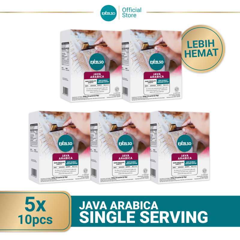Promo Excelso Kopi Single Serving Java Arabica Pack of 5 Folding Box Diskon 16% di Seller ...