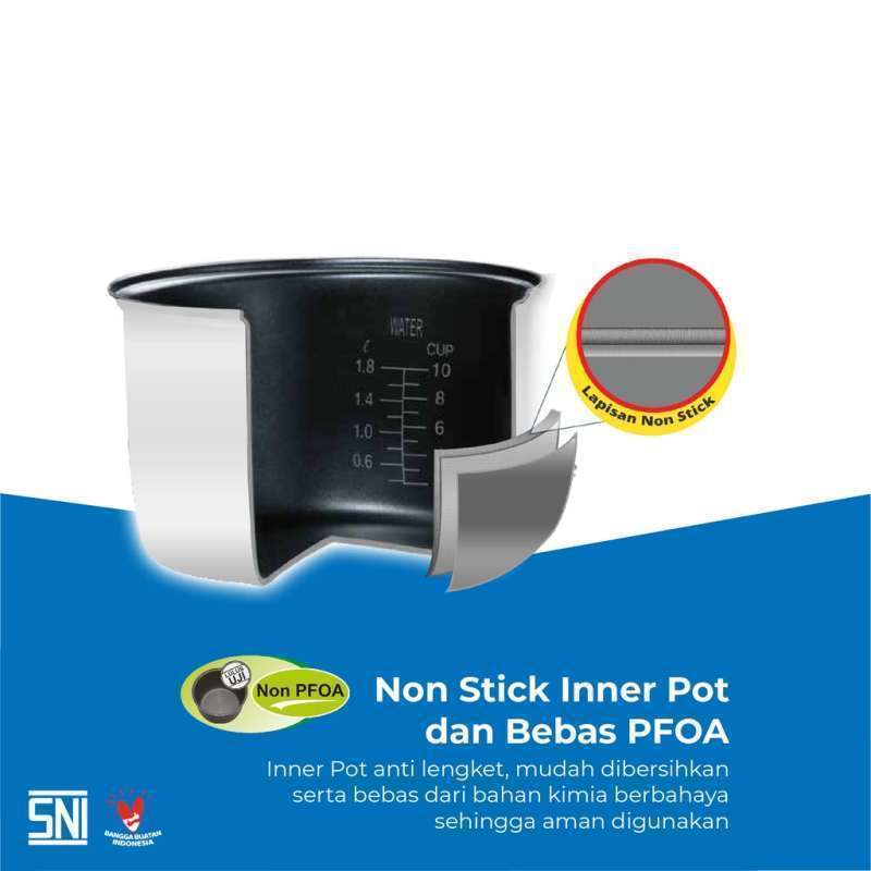 Promo Miyako Mcm-586 Rice Cooker 3in1 Magic Warmer Plus [1.8 L] Diskon ...