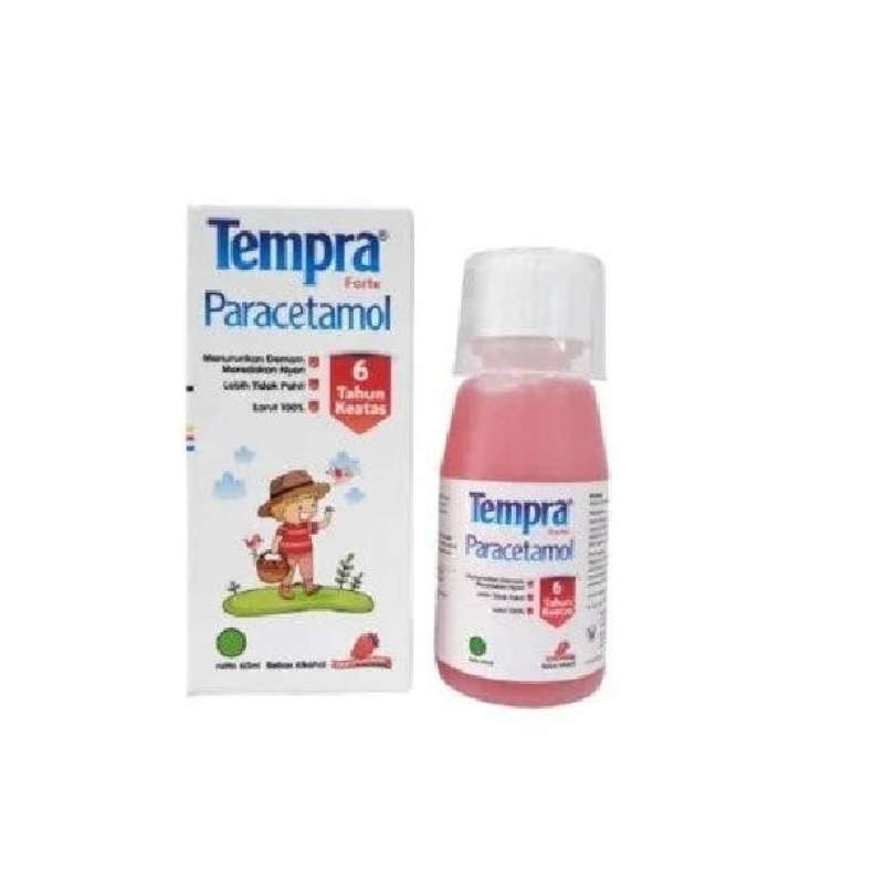 Jual TEMPRA FORTE SIRUP STRAWBERRY 60 ML - OBAT DEMAM 6 TAHUN KE ATAS ...